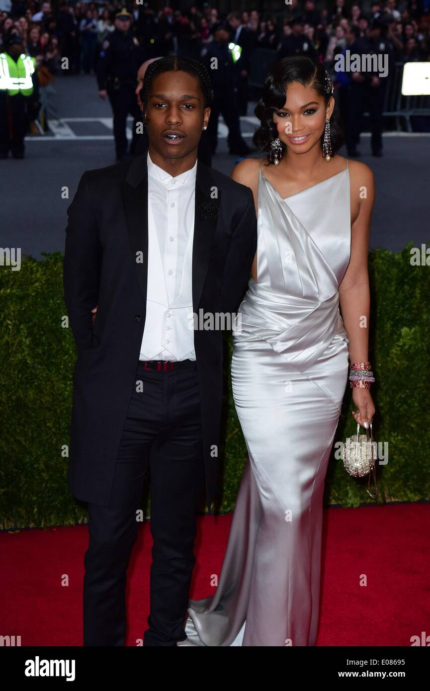 New York, NY, USA. 5th May, 2014. ASAP Rocky, Chanel Iman at arrivals ...