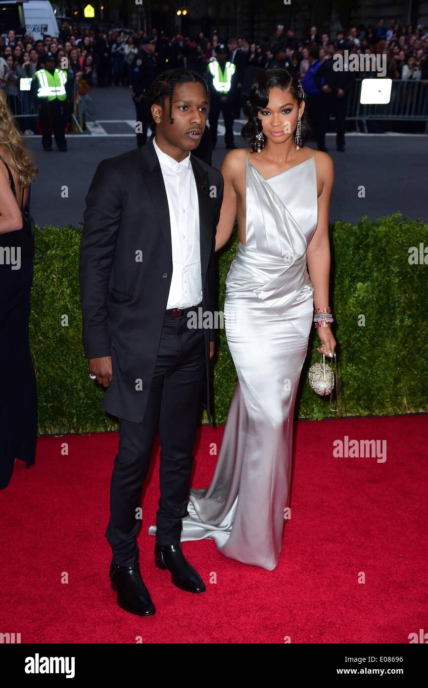 New York, NY, USA. 5th May, 2014. ASAP Rocky, Chanel Iman at arrivals ...