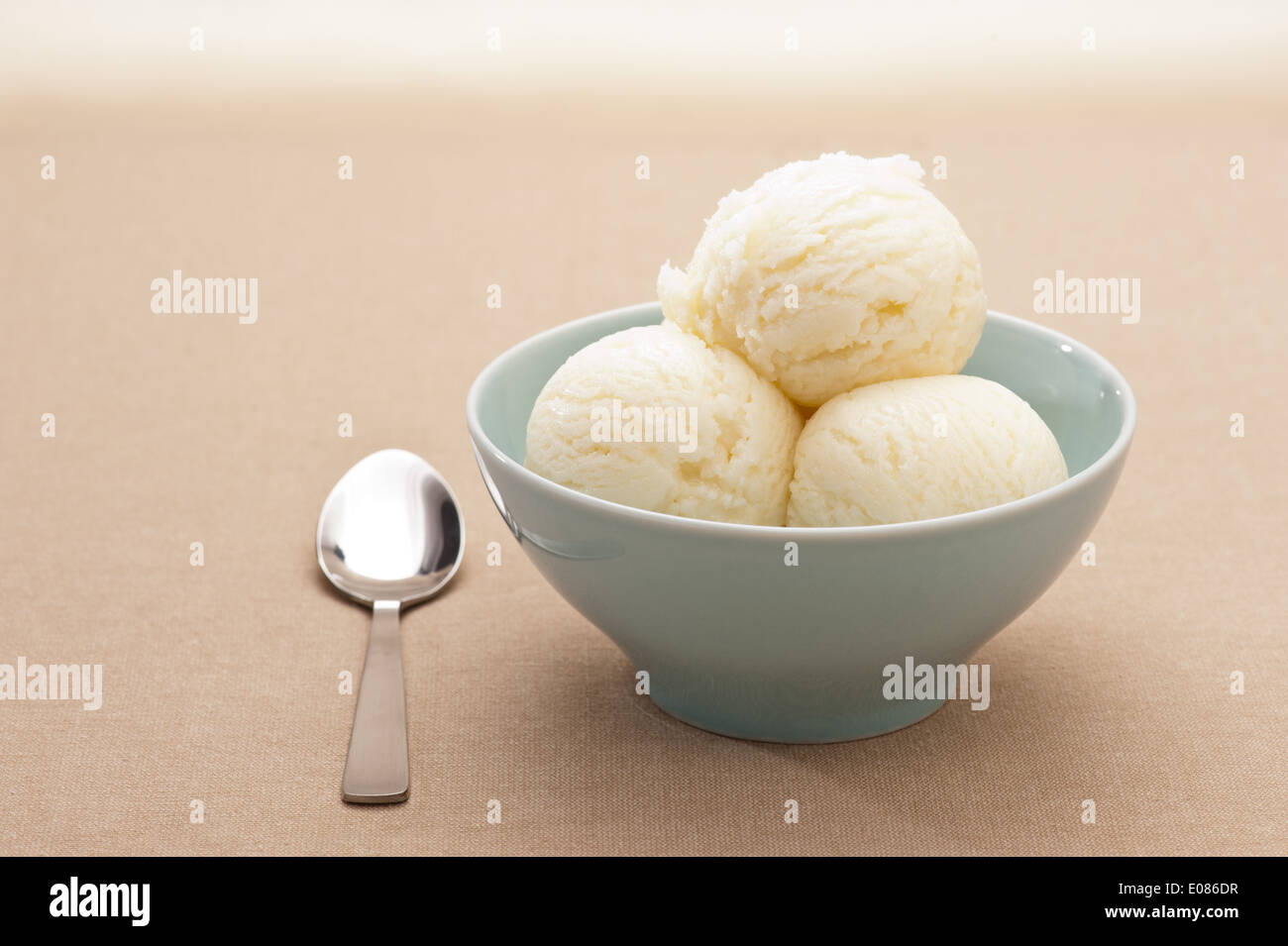 Ice Cream cup isolated over color background Stock Photo - Alamy