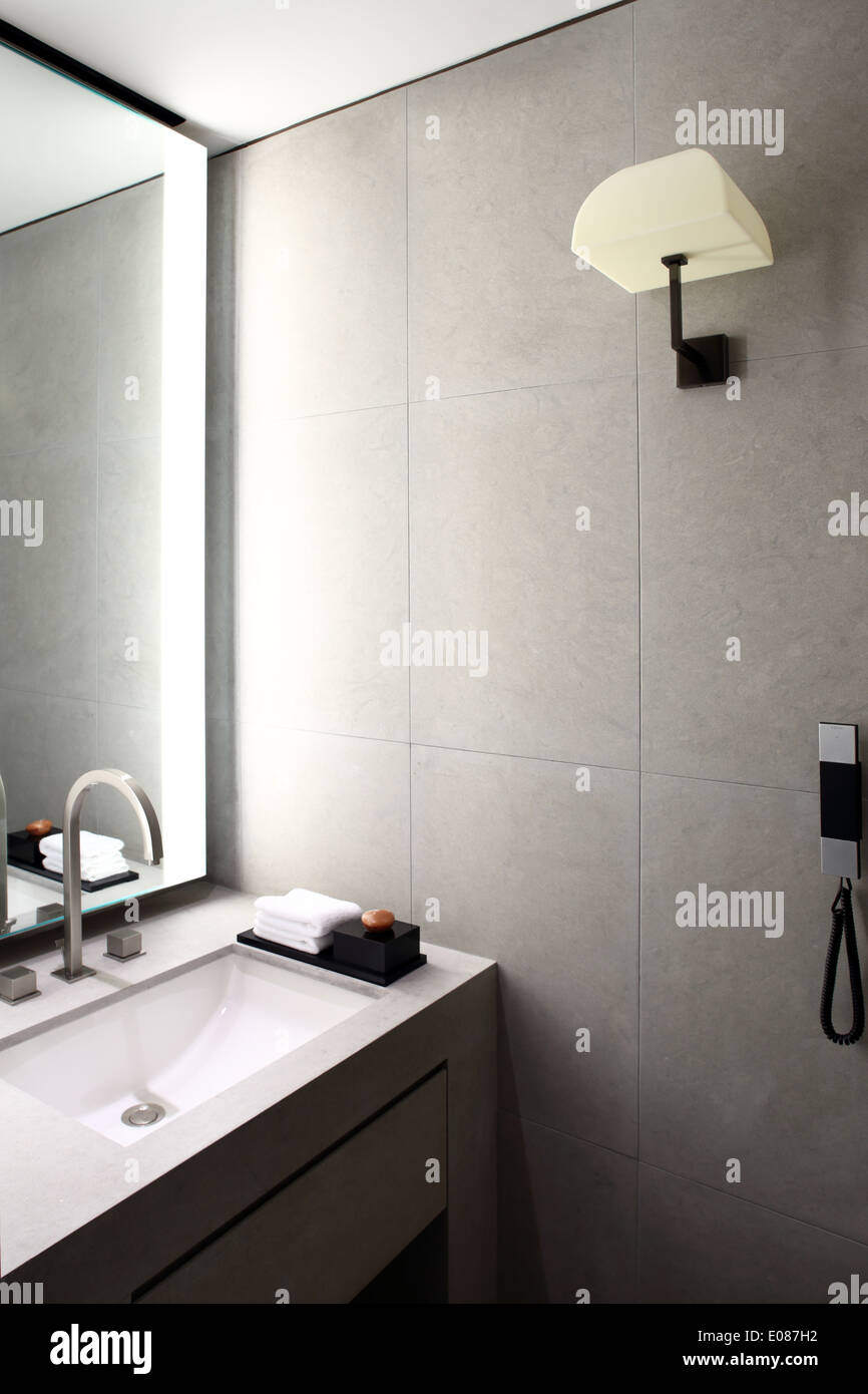 beautiful interior of modern toilet in bright colours Stock Photo - Alamy