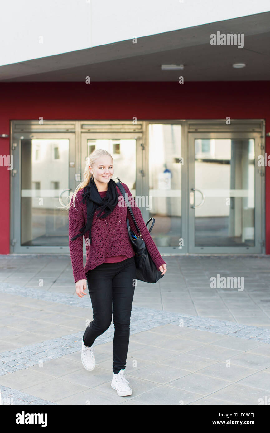 Child being left at school hi-res stock photography and images - Alamy