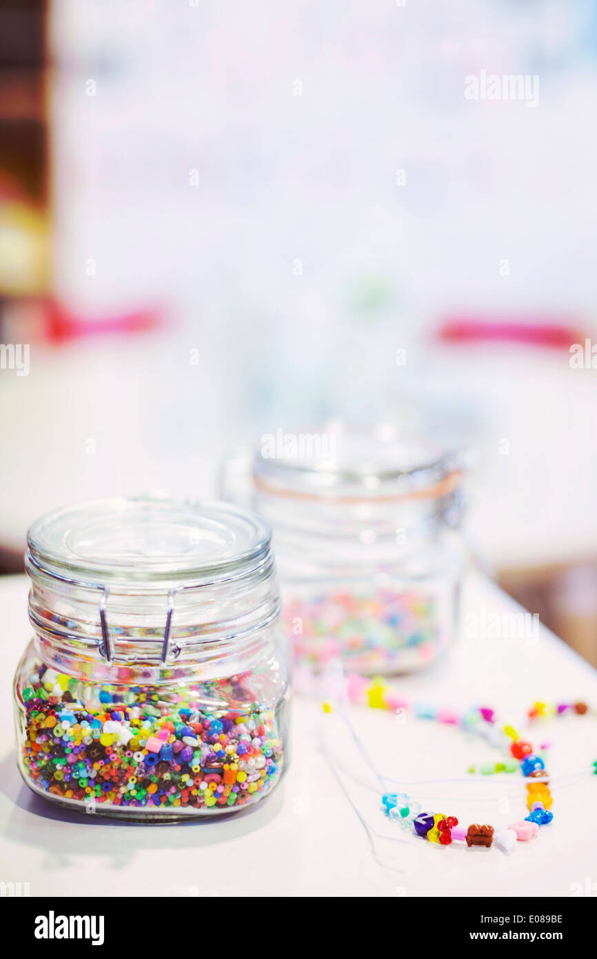 Jar full of beads hi-res stock photography and images - Alamy