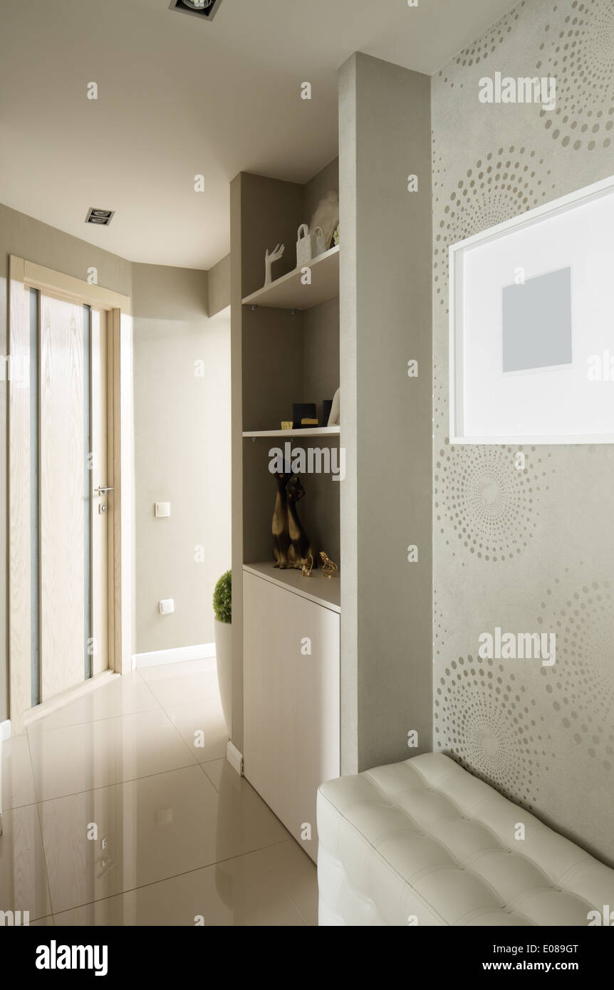 modern and simple interior of hallway at house Stock Photo - Alamy