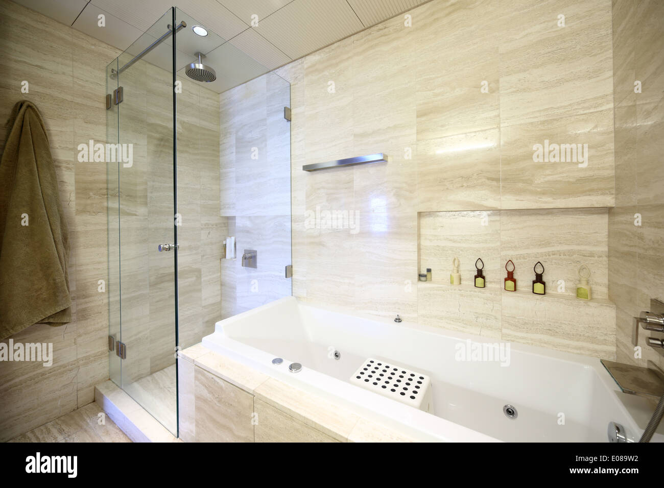 beautiful interior of modern toilet in bright colours Stock Photo - Alamy