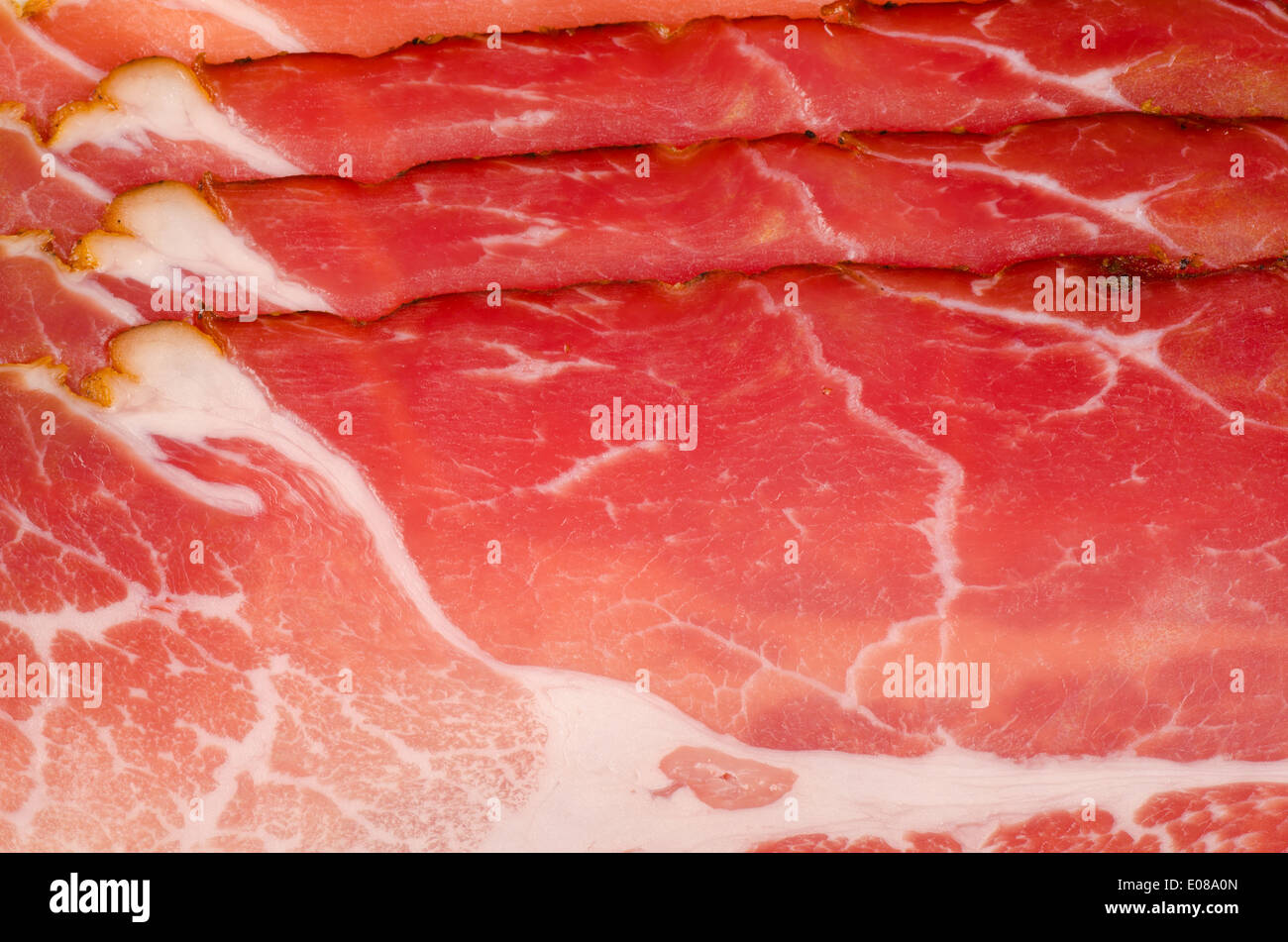 Ham meat pork rashers hi-res stock photography and images - Alamy