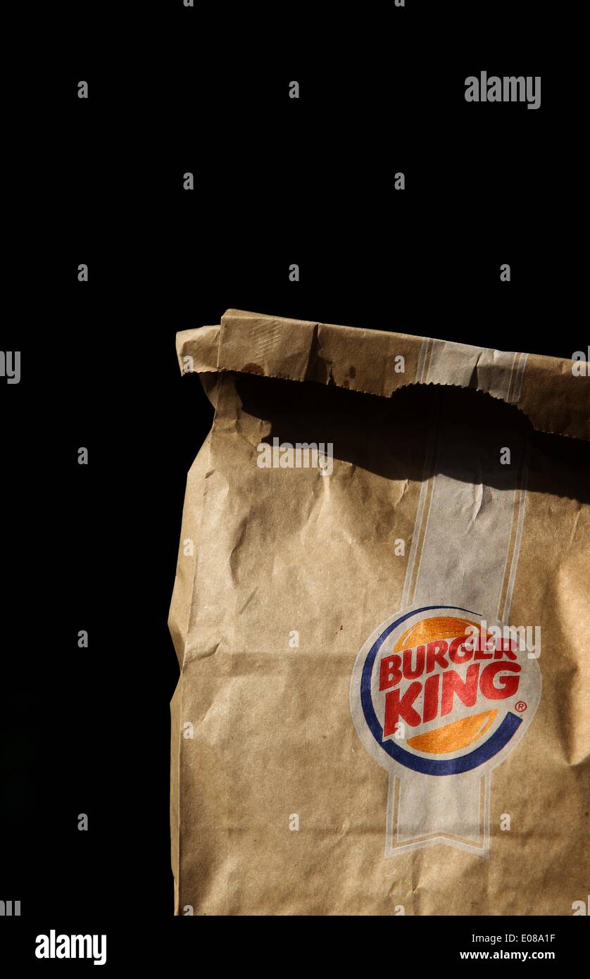 Burger king bag hi-res stock photography and images - Alamy