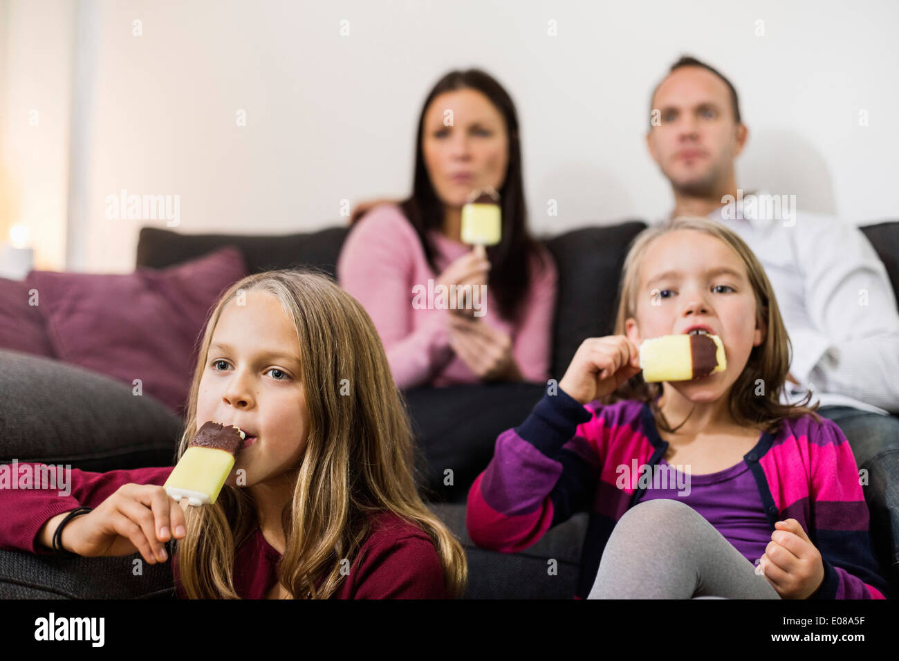 Family Eating Ice Cream