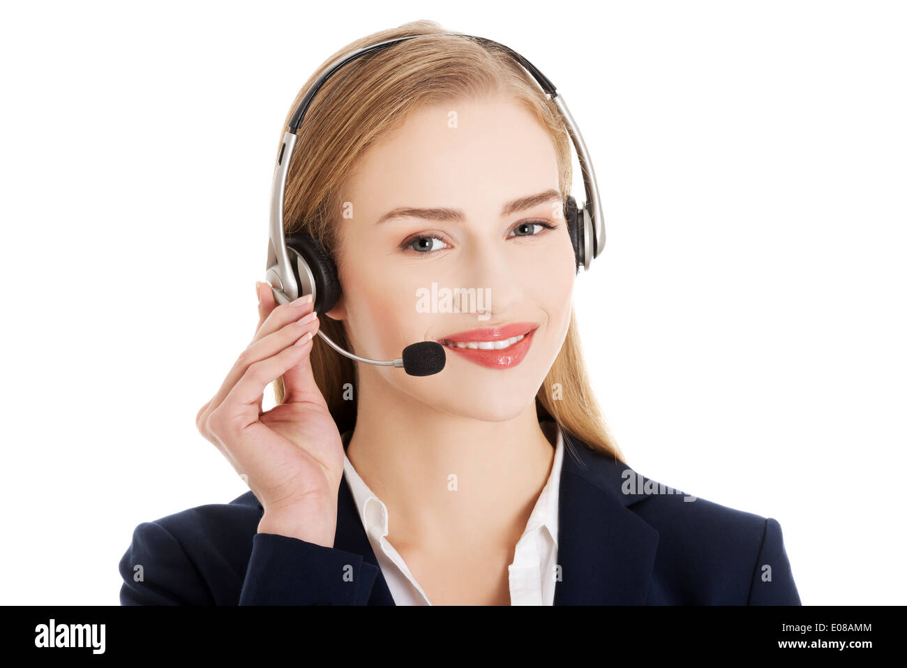 Call center woman Stock Photo - Alamy