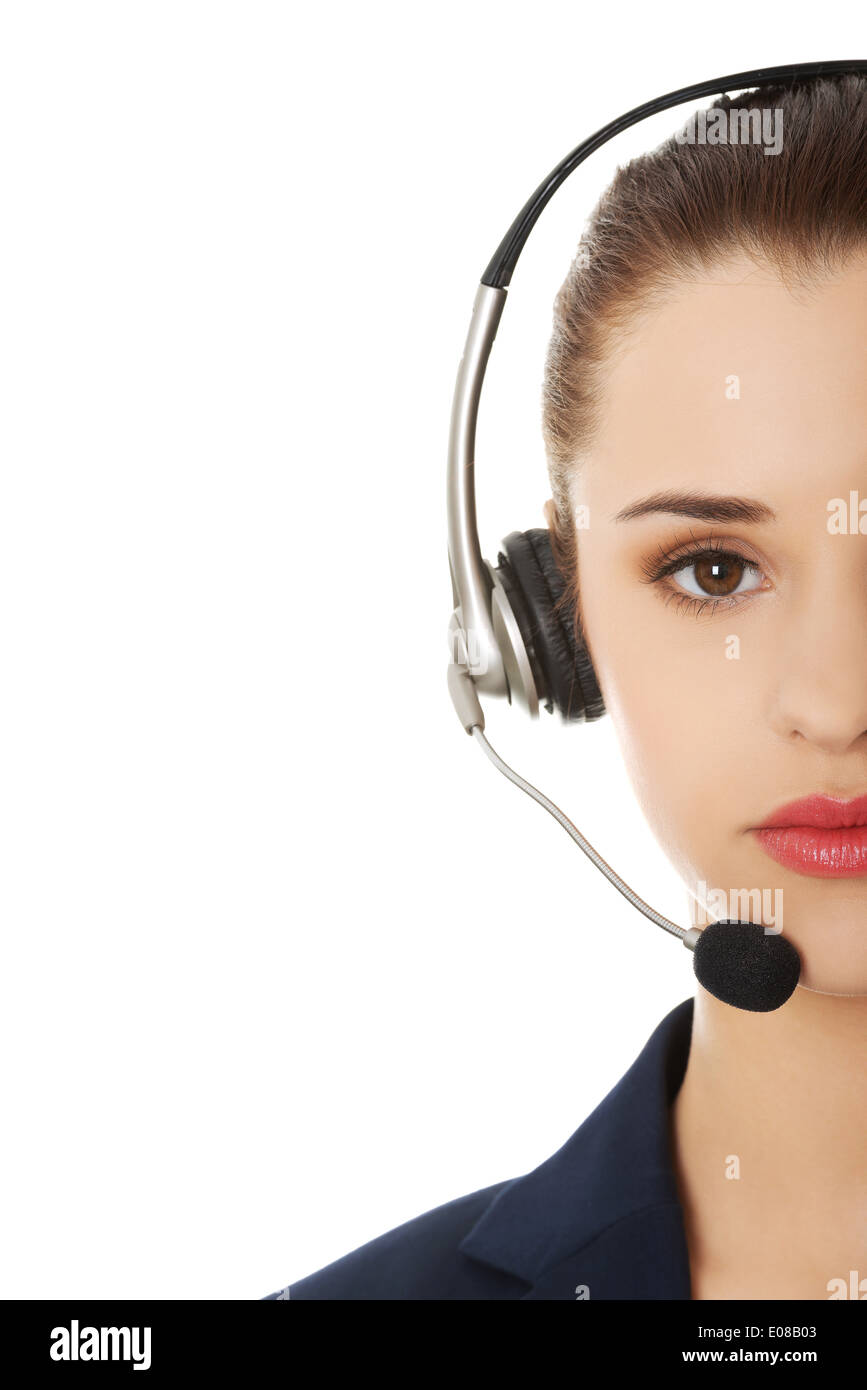 Call center woman Stock Photo - Alamy