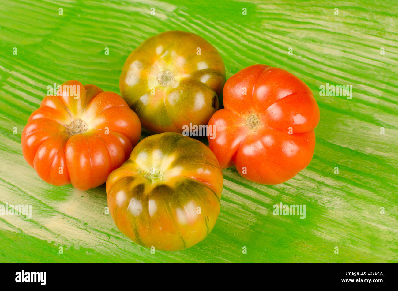 Still life with several fresh raf tomatoes Stock Photo - Alamy