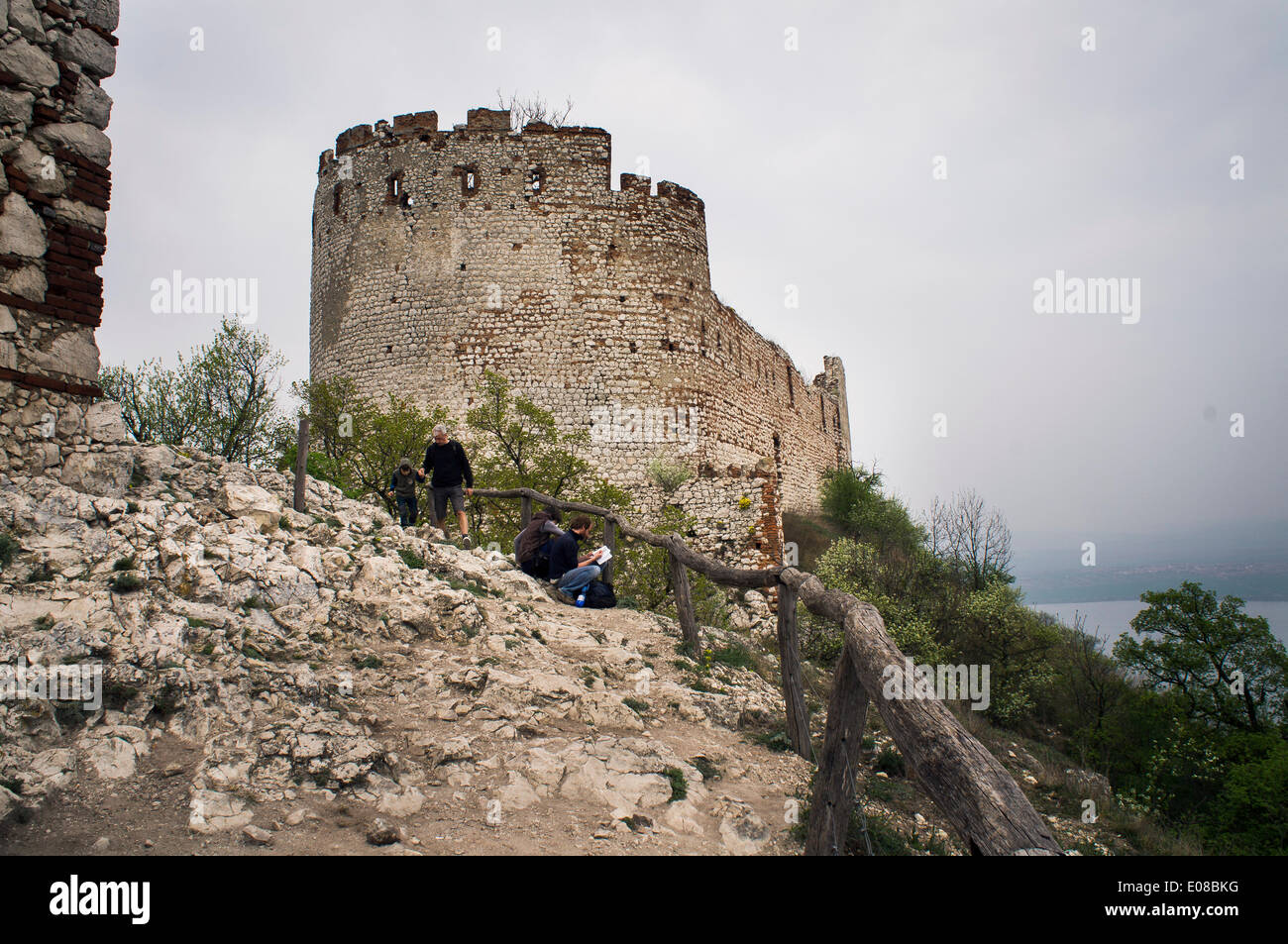 Devicky Castle ruin, Palava Landscape Protected Area, South Moravian ...