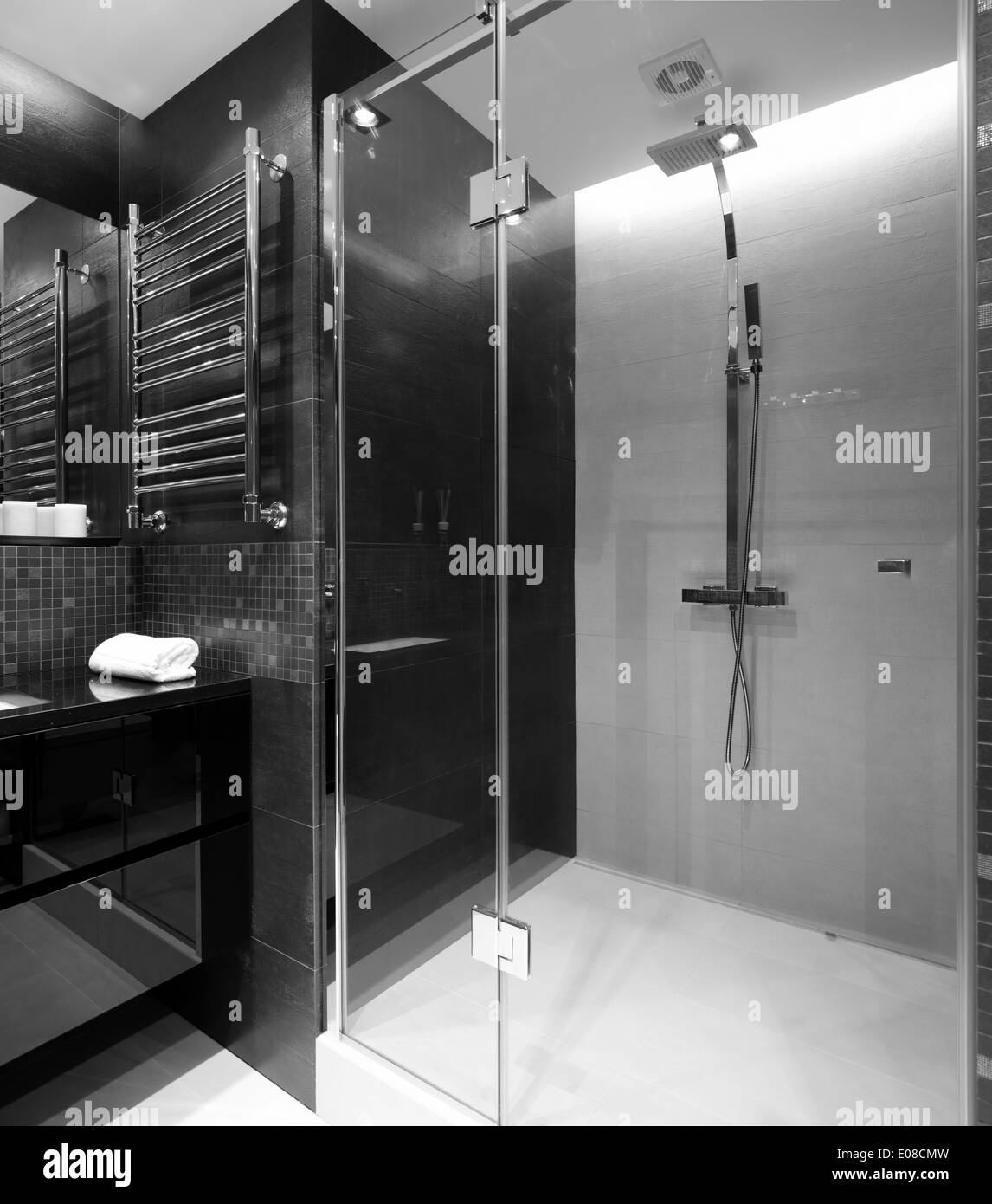 beautiful interior of modern toilet in bright colours Stock Photo - Alamy