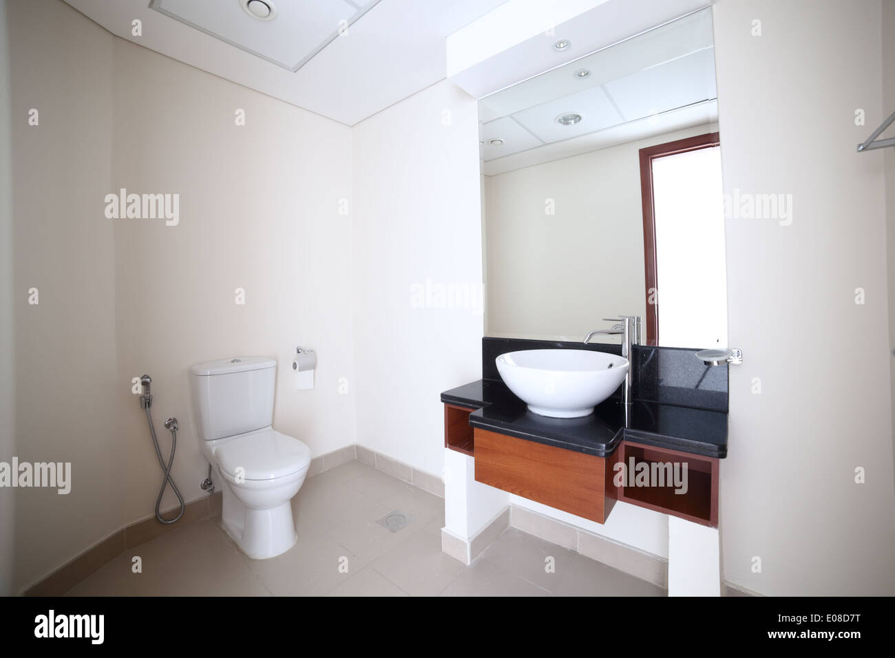 beautiful interior of modern toilet in bright colors Stock Photo - Alamy