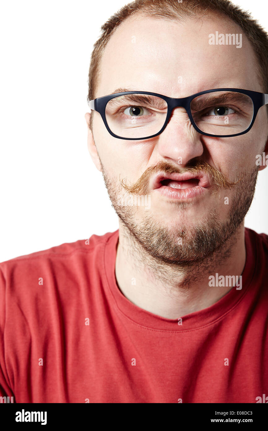 Grimace facial expression hi-res stock photography and images - Alamy