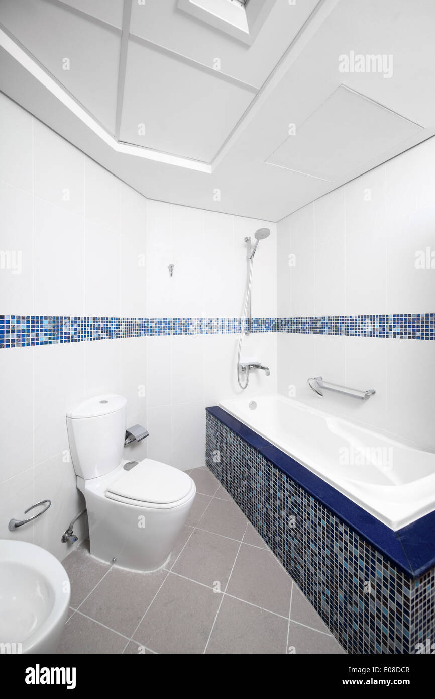 beautiful interior of modern toilet in bright colors Stock Photo - Alamy