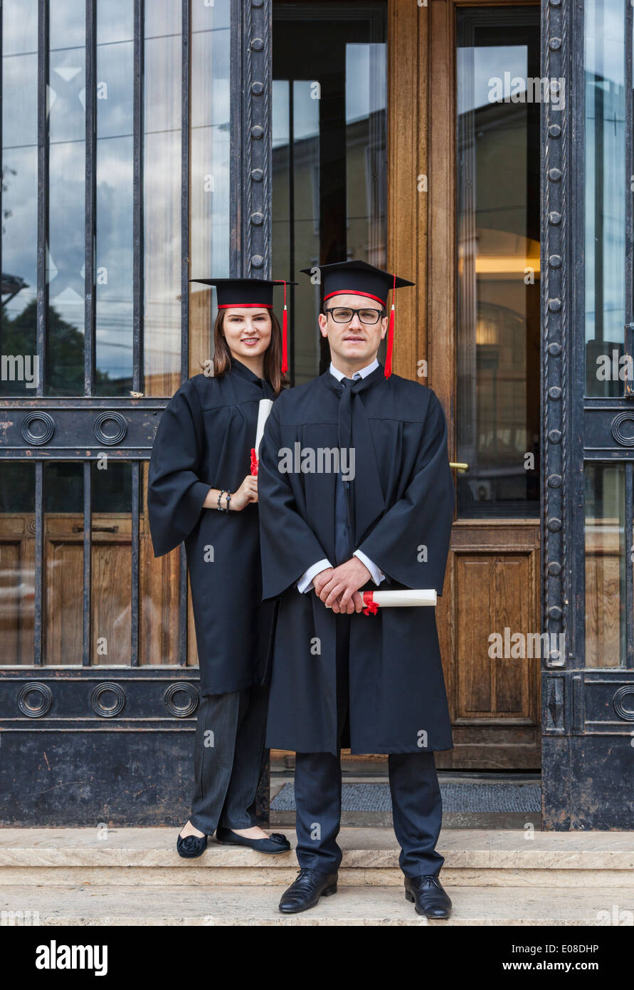 Male college graduate posing outdoors hi-res stock photography and ...