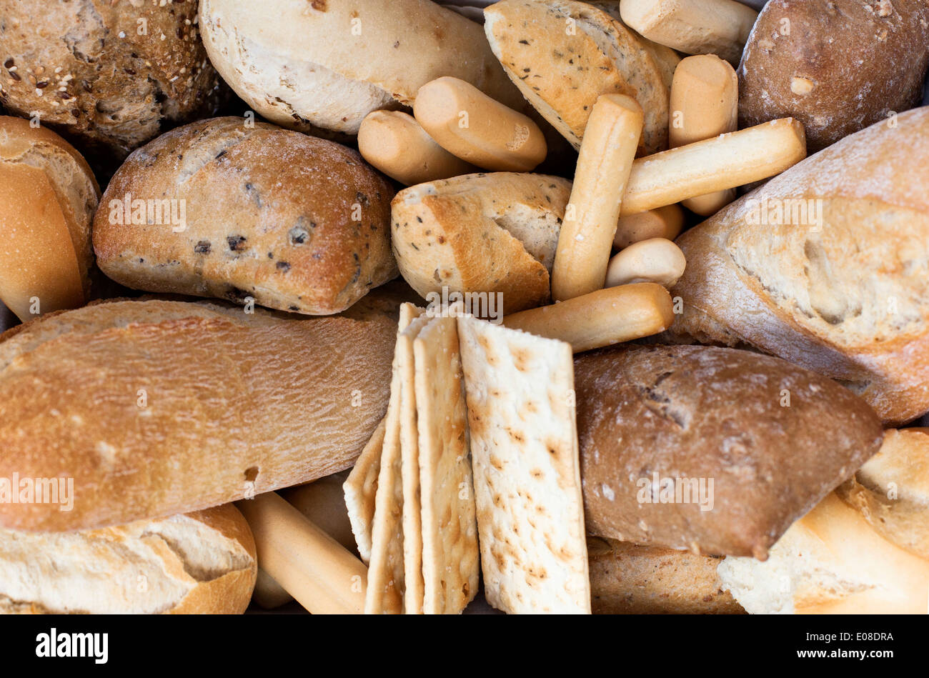 Assorted bread close-up Stock Photo - Alamy