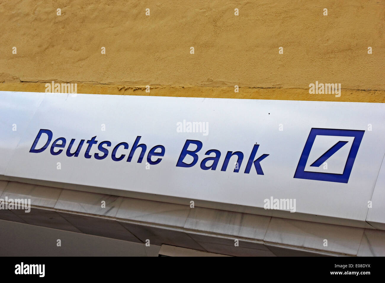 Sign outside Deutsche Bank branch, Gibraltar Stock Photo - Alamy