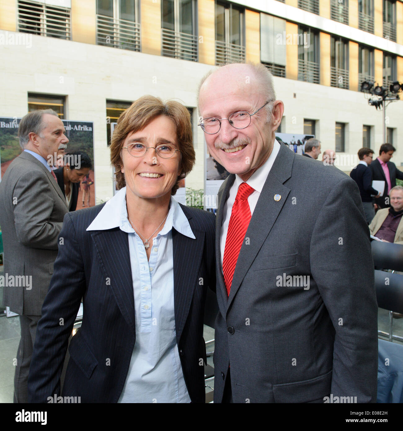 Berlin, Germany. 5th May, 2014. Monika Staab and Wilfried Lemke attend ...