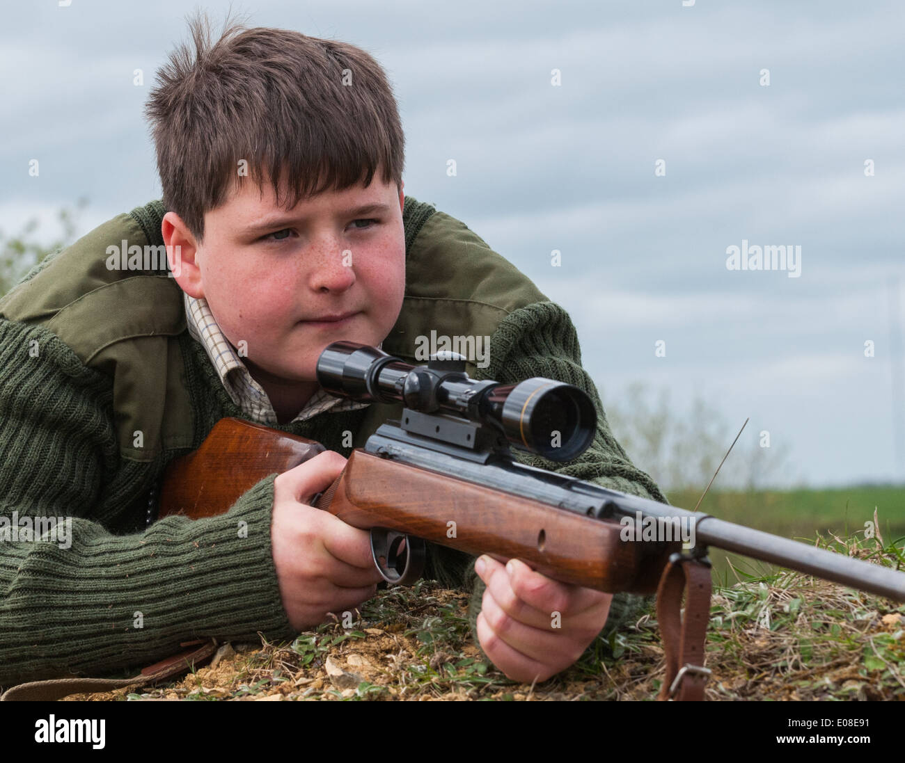 Prone shooting hi-res stock photography and images - Alamy