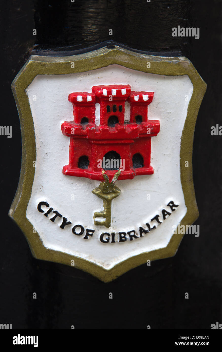 City of Gibraltar plaque Stock Photo - Alamy