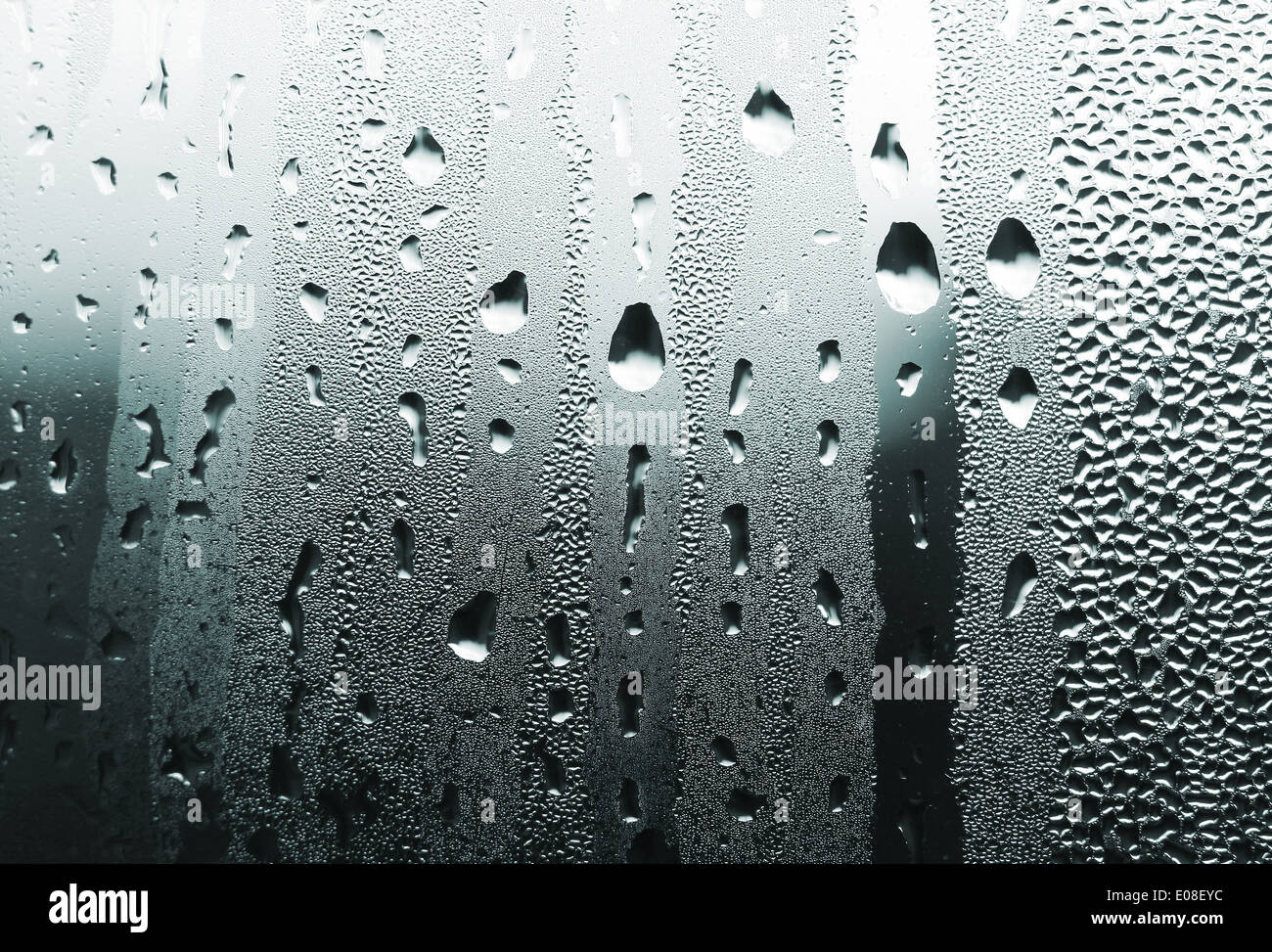 Natural water drops on glass Stock Photo - Alamy