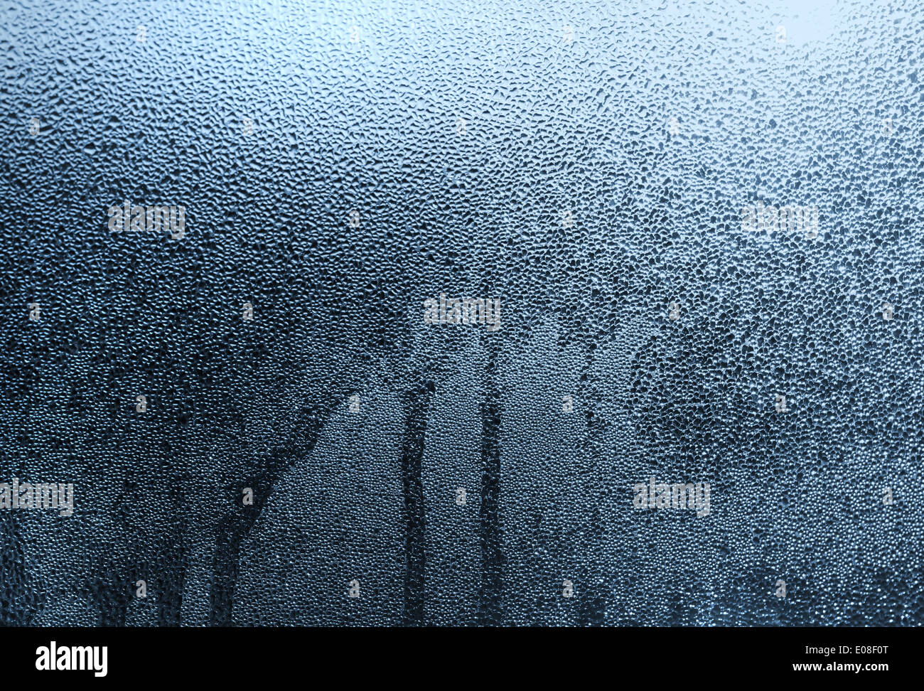 Natural water drops on glass texture Stock Photo - Alamy