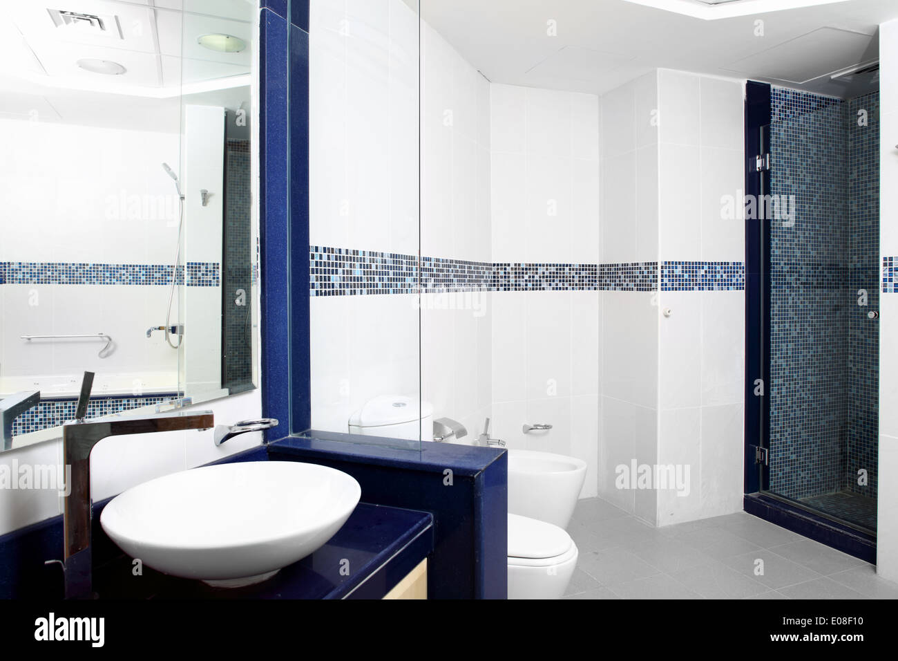 beautiful interior of modern toilet in bright colors Stock Photo - Alamy
