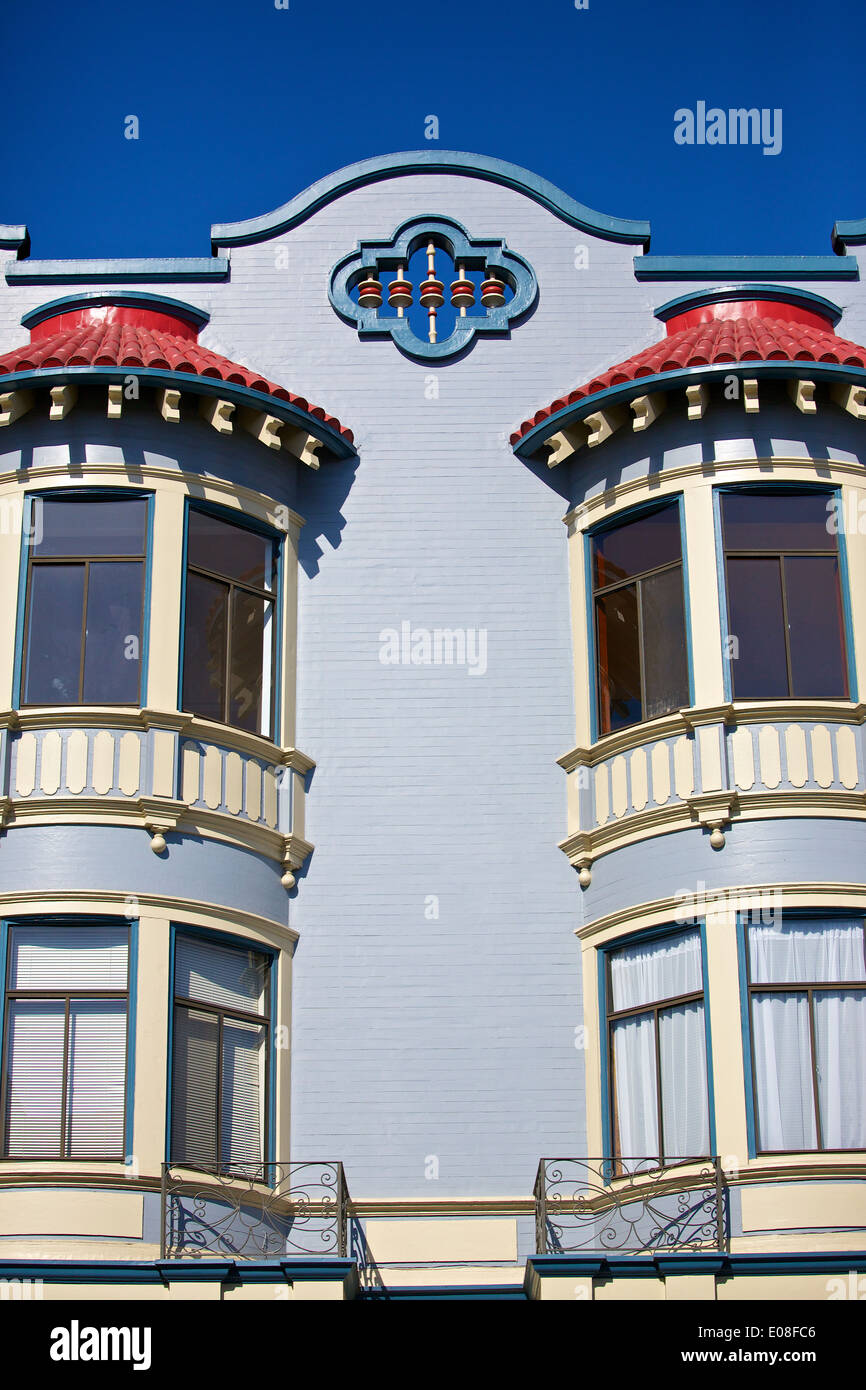 Classic San Franciscan Architecture on Mason Street. San Francisco ...