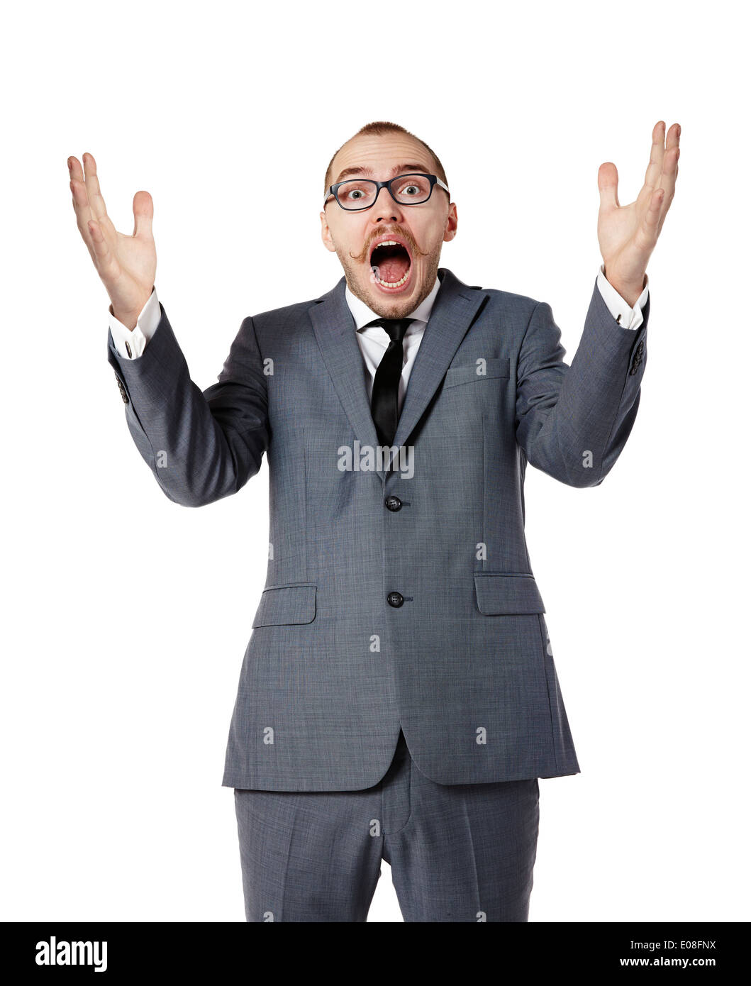 Tie office scream hi-res stock photography and images - Alamy