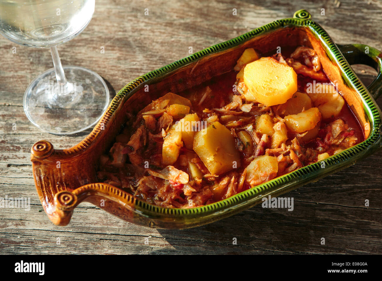 Smoked pike in a bowl, ready-to-eat Stock Photo - Alamy