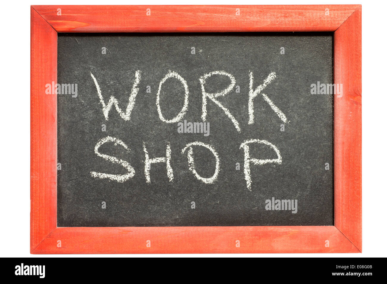workshop word handwritten on vintage blackboard Stock Photo - Alamy