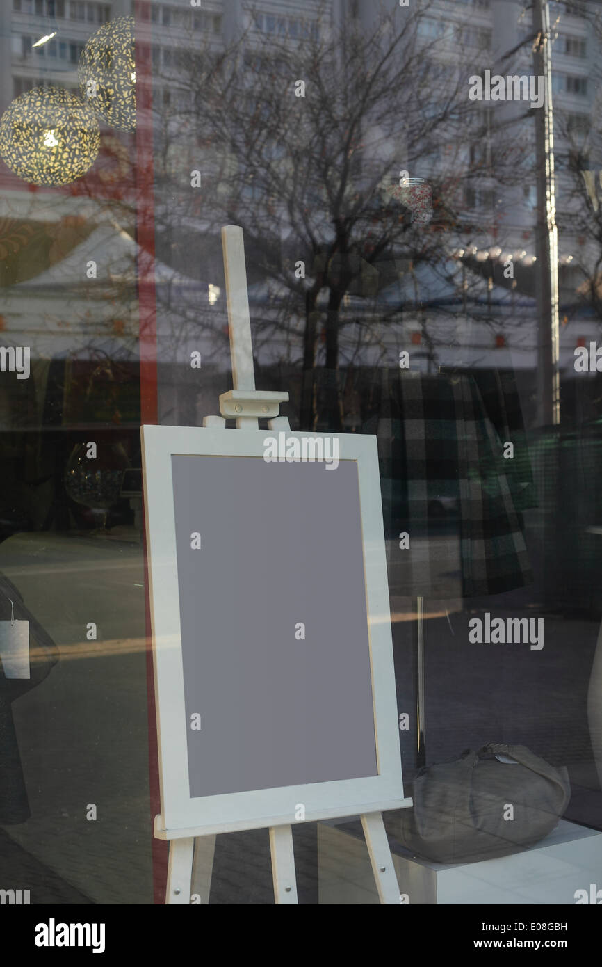 bright and fashionable window of modern european store Stock Photo - Alamy