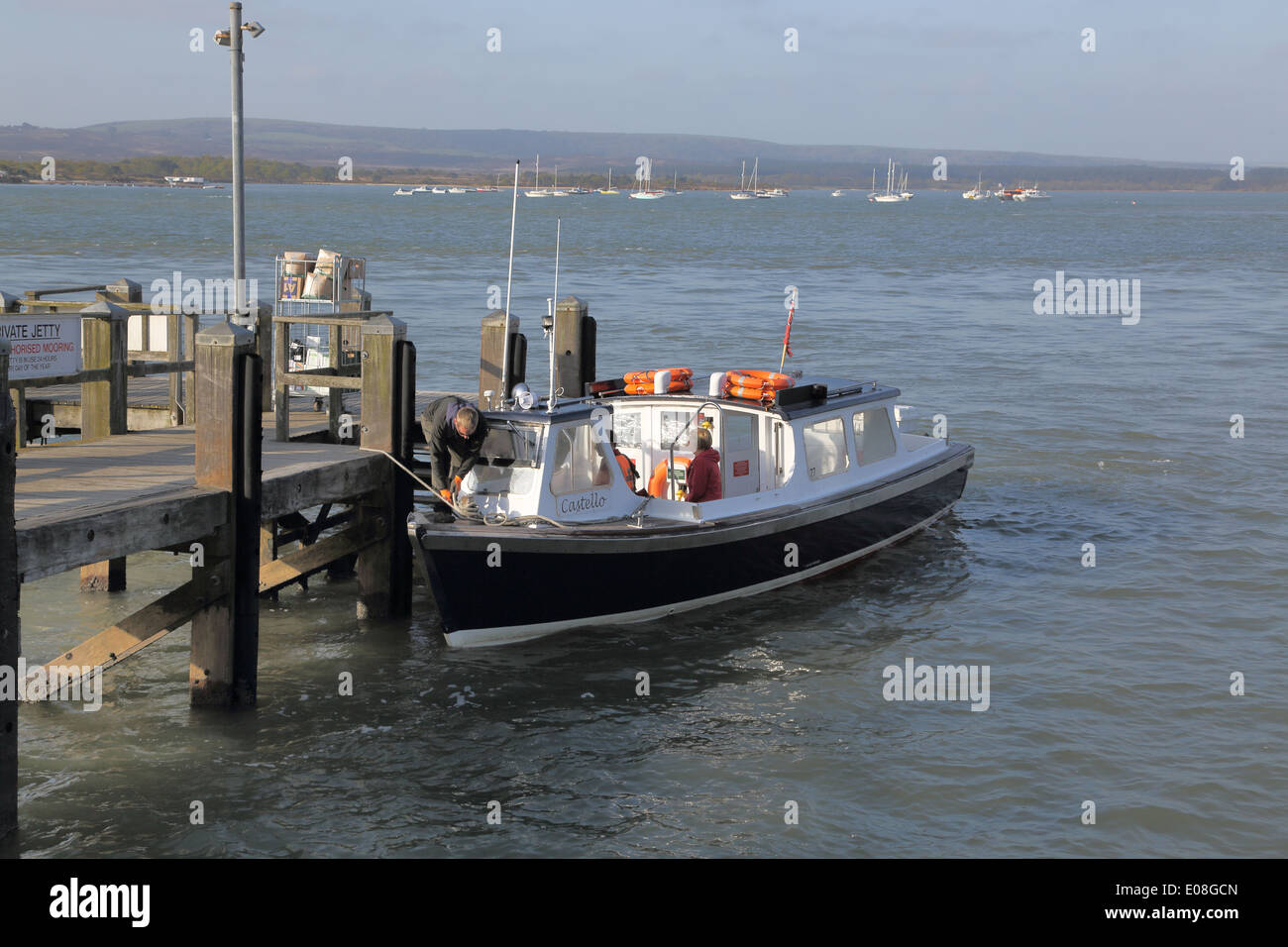 the ferry to brownsea island from sandbanks on the dorset coast Stock ...