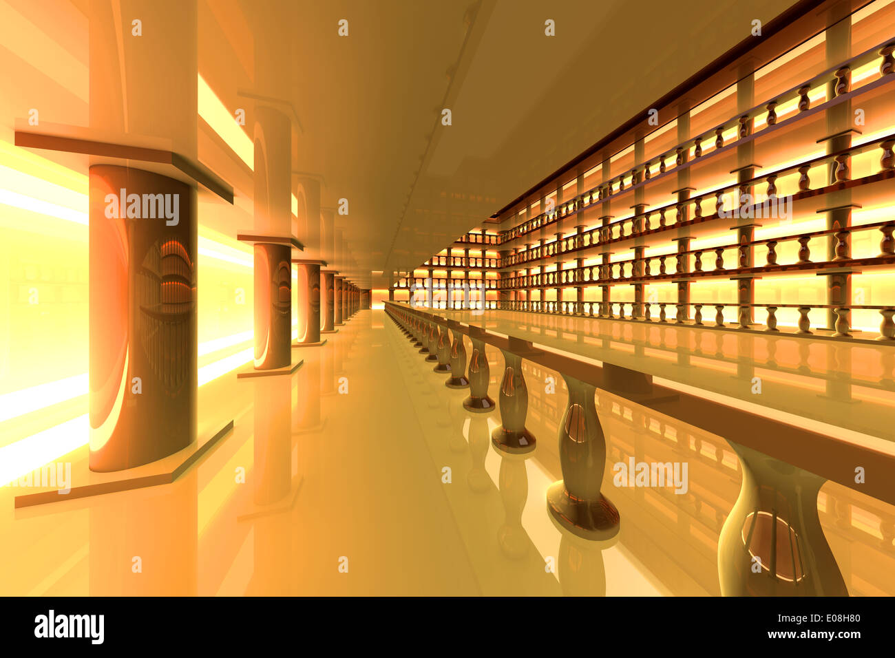 Atrium hallway home hi-res stock photography and images - Alamy