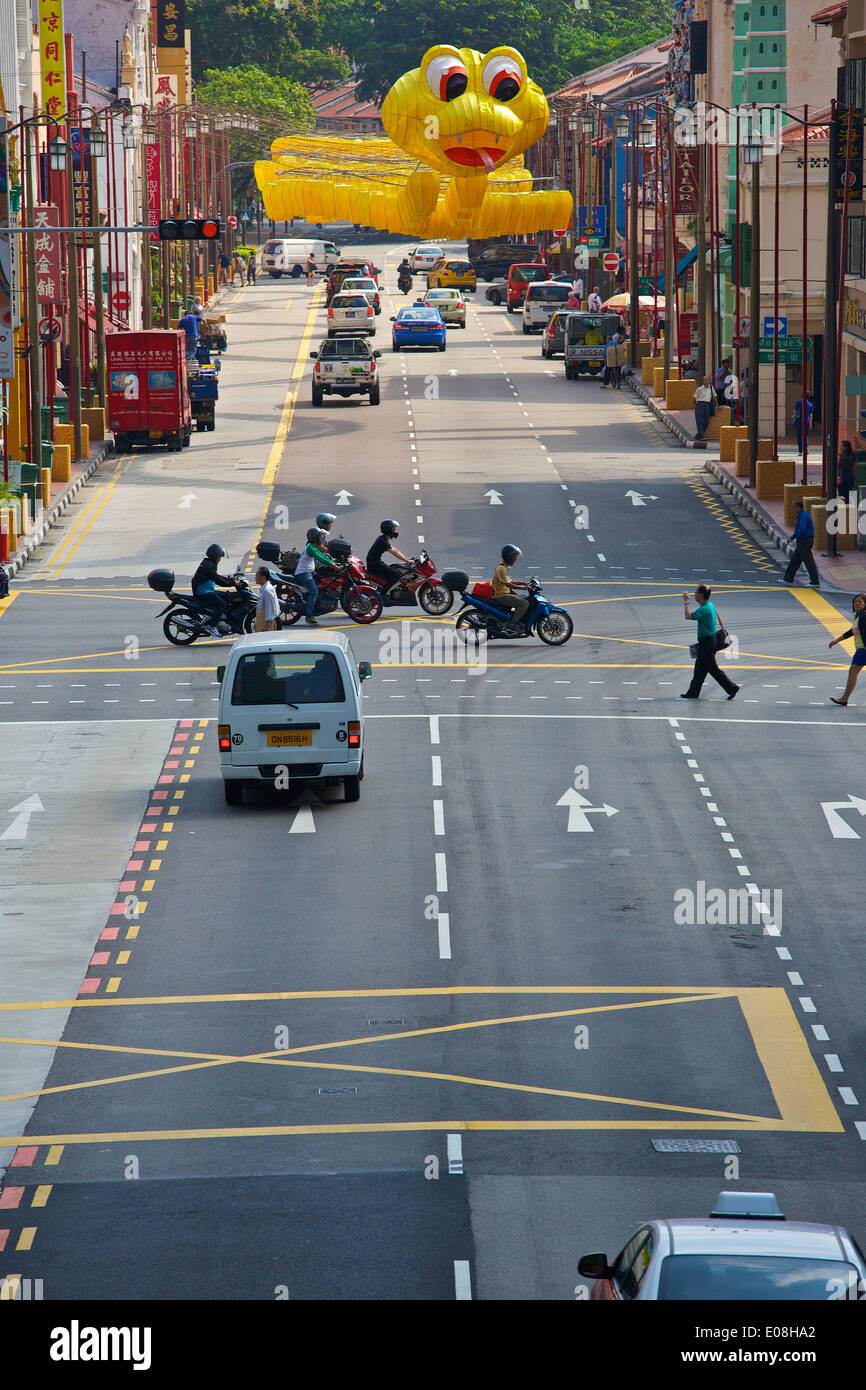 Year of the Snake on South Bridge Road, Singapore Stock Photo - Alamy