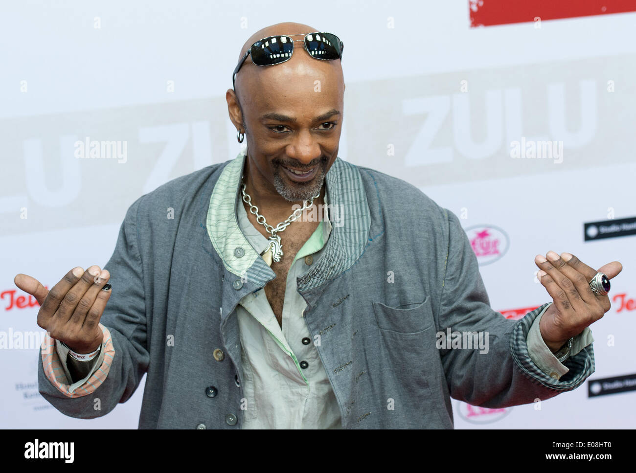 Hamburg, Germany. 05th May, 2014. American singer Percival poses on the ...