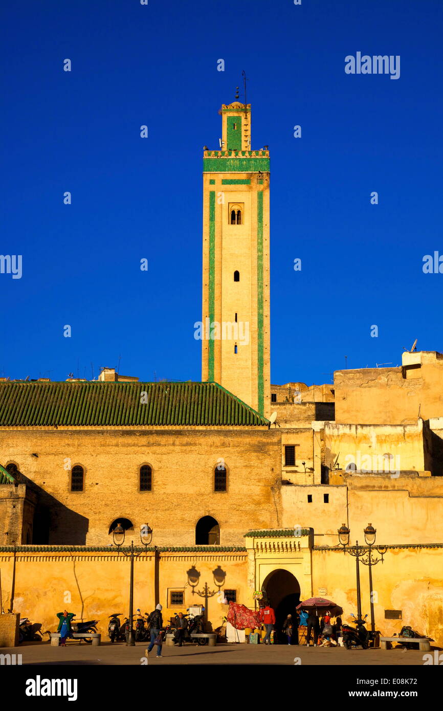 Mosque R'Cif, R'Cif Square (Place Er-Rsif), Fez, Morocco, North Africa ...