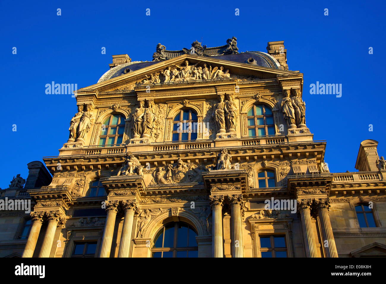 The Louvre Palace, Richelieu Wing, Paris, France, Europe Stock Photo ...