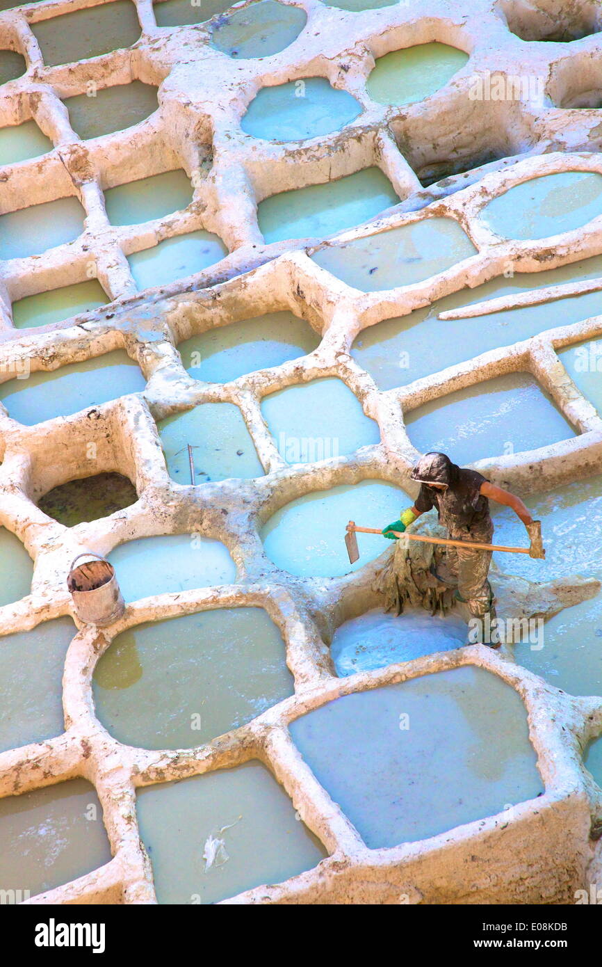 Tanneries, Fez, Morocco, North Africa, Africa Stock Photo - Alamy