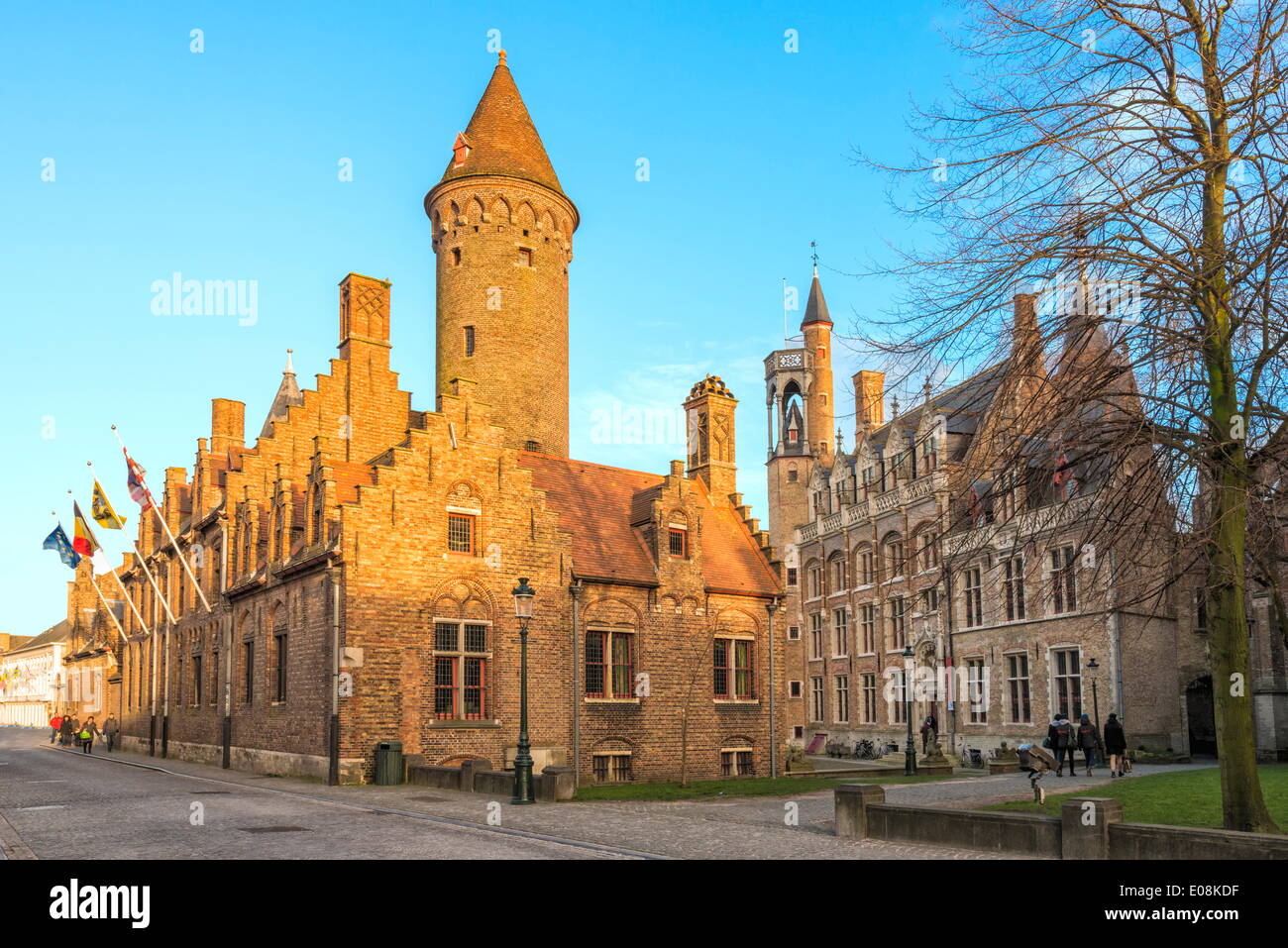 Gruuthuse Museum, Historic center of Bruges, UNESCO World Heritage Site, Belgium, Europe Stock ...