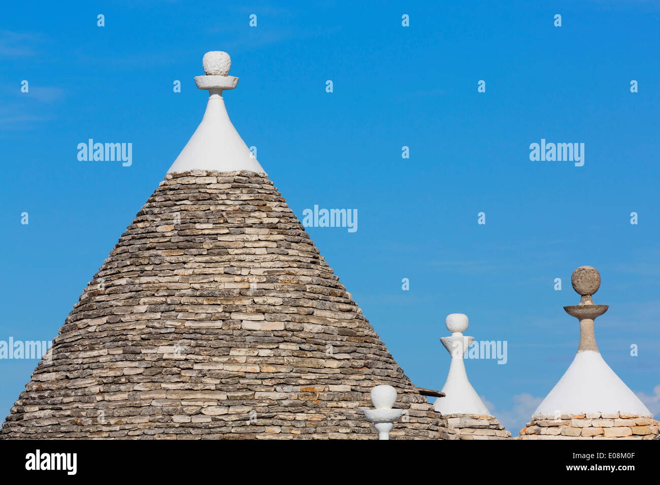 Roof of traditional trullos (trulli) in Alberobello, UNESCO World ...