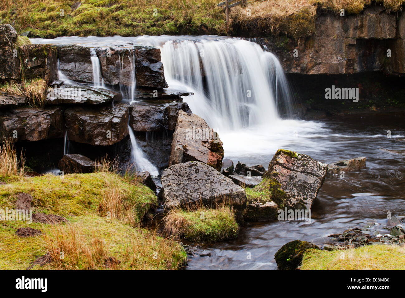 Clough Force on Grisedale Beck near Garsdale Head, Yorkshire Dales ...