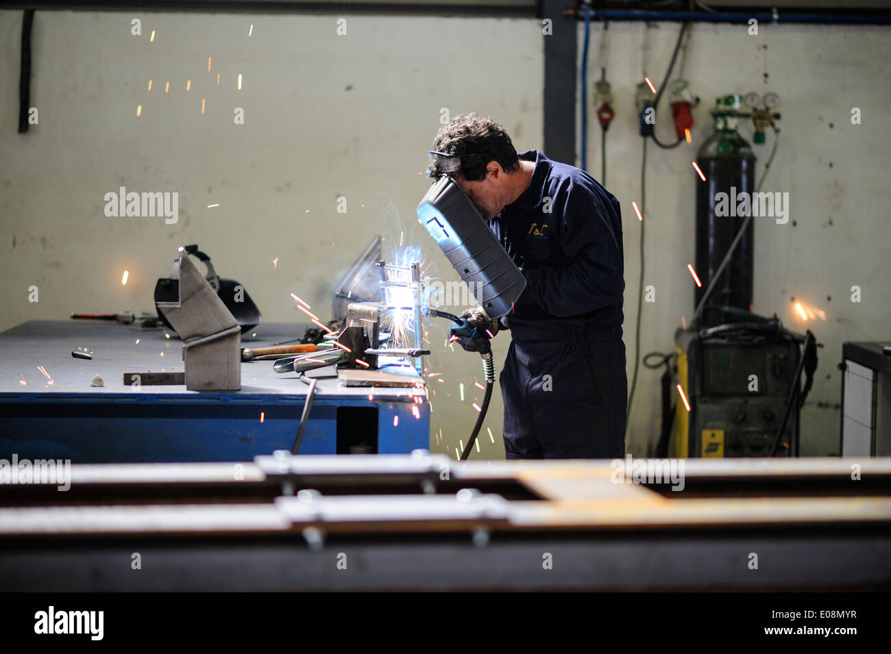 Welding helmet visor hi-res stock photography and images - Alamy