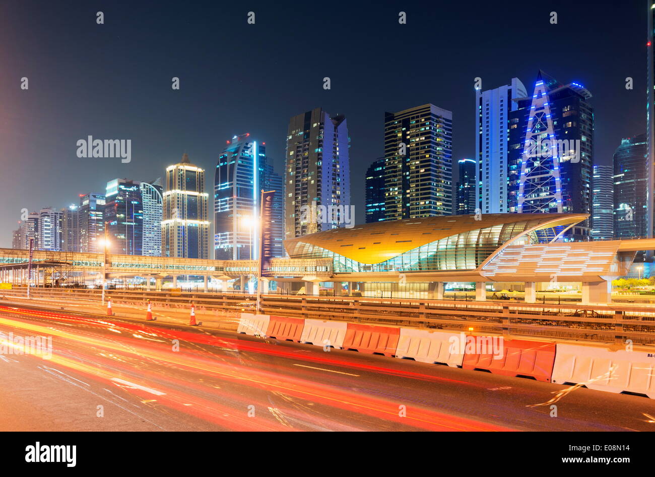 Metro station, Dubai, United Arab Emirates, Middle East Stock Photo - Alamy