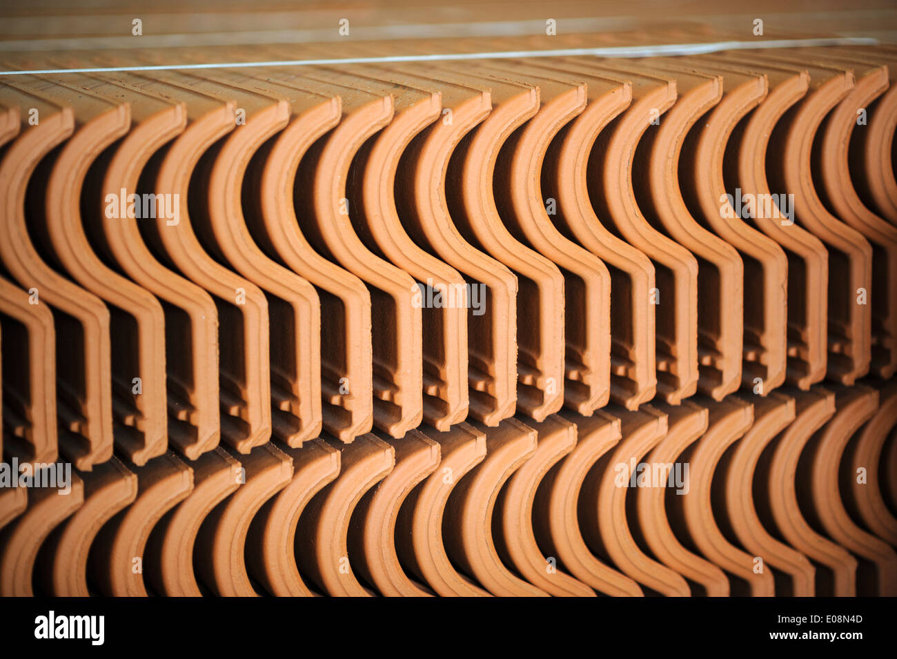 Roof tiles factory clay hi-res stock photography and images - Alamy