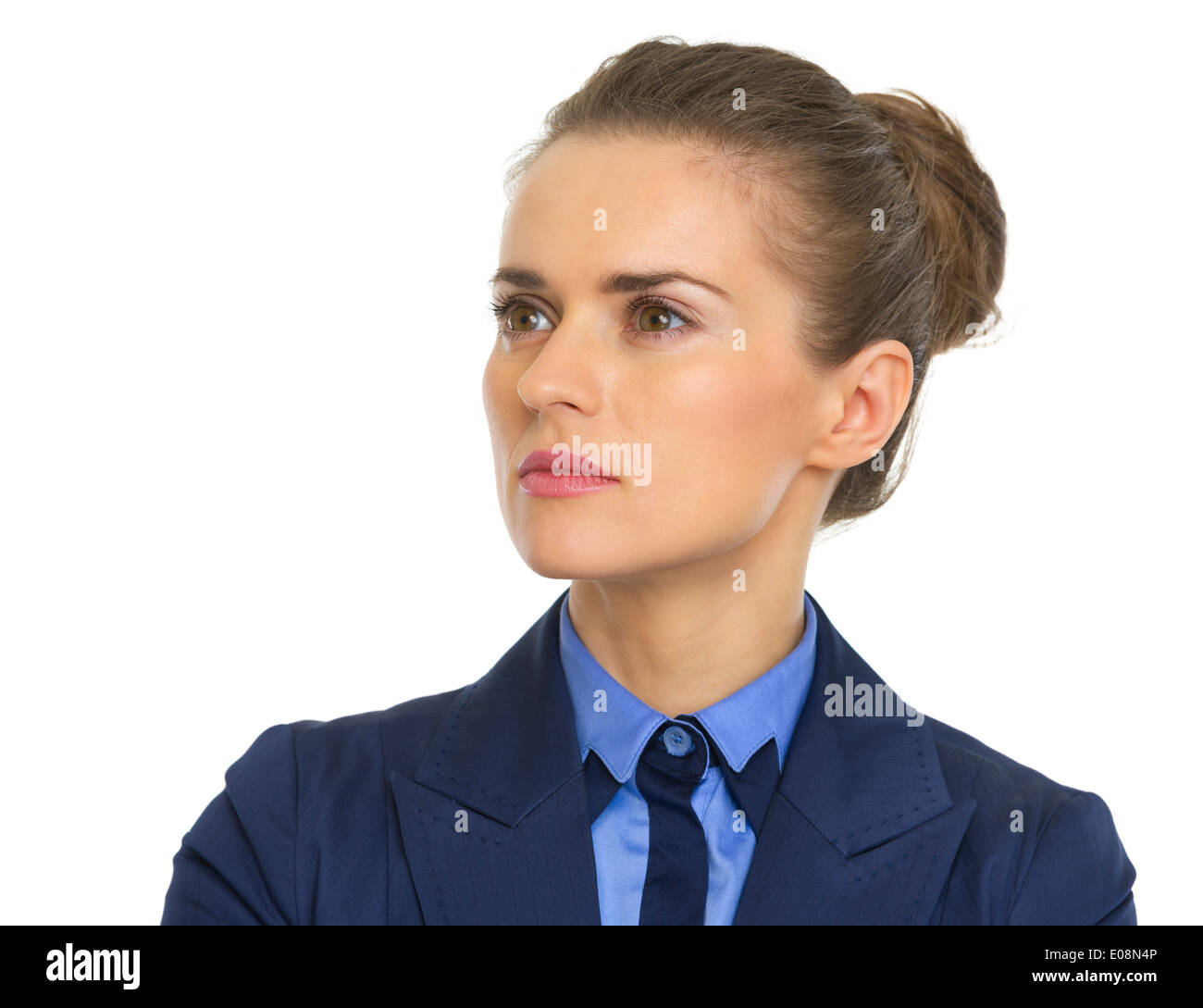 Confident business woman looking on copy space Stock Photo - Alamy