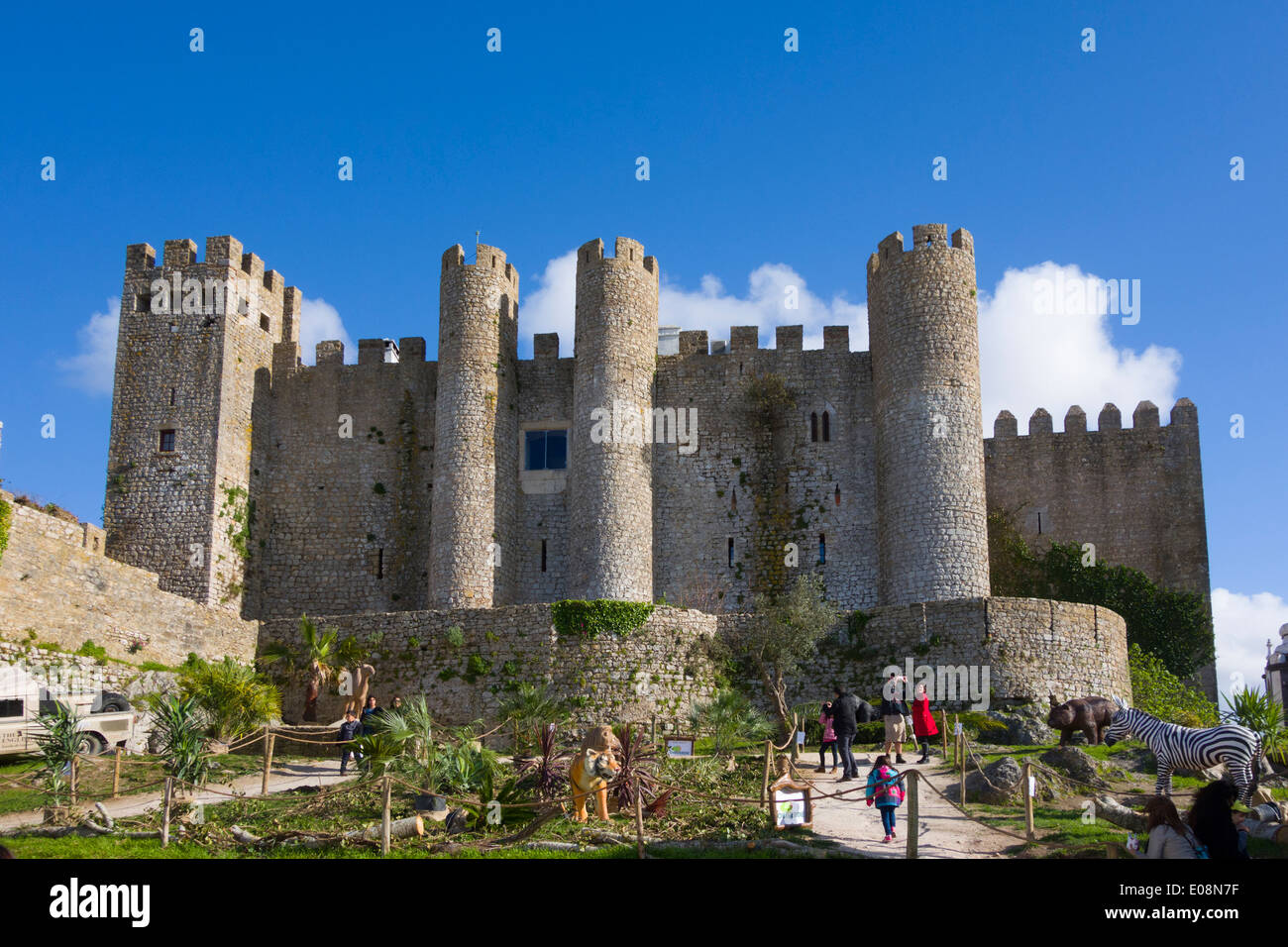 Medieval Village With Castle
