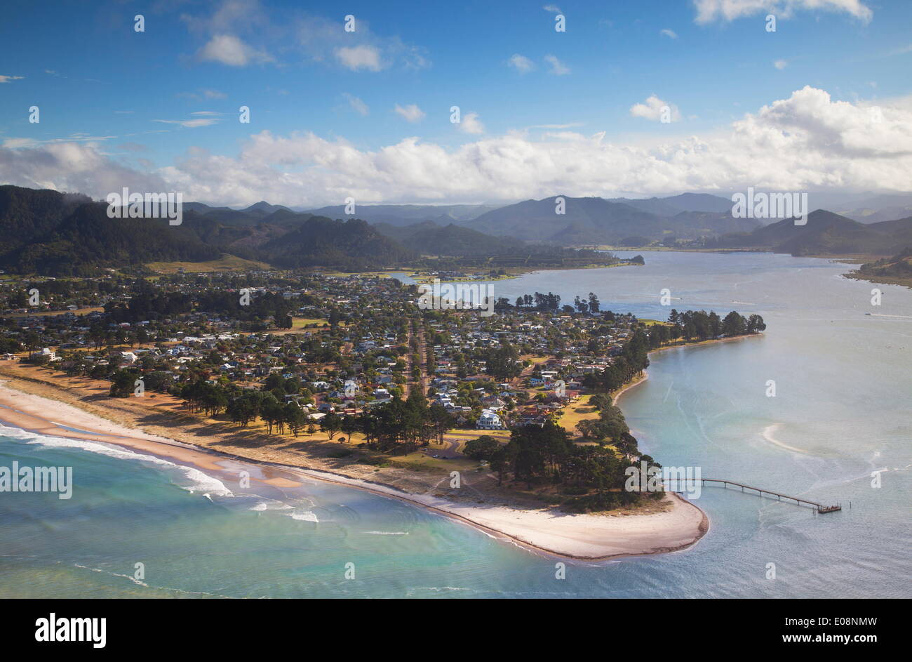 View of Pauanui, Tairua, Coromandel Peninsula, Waikato, North Island ...