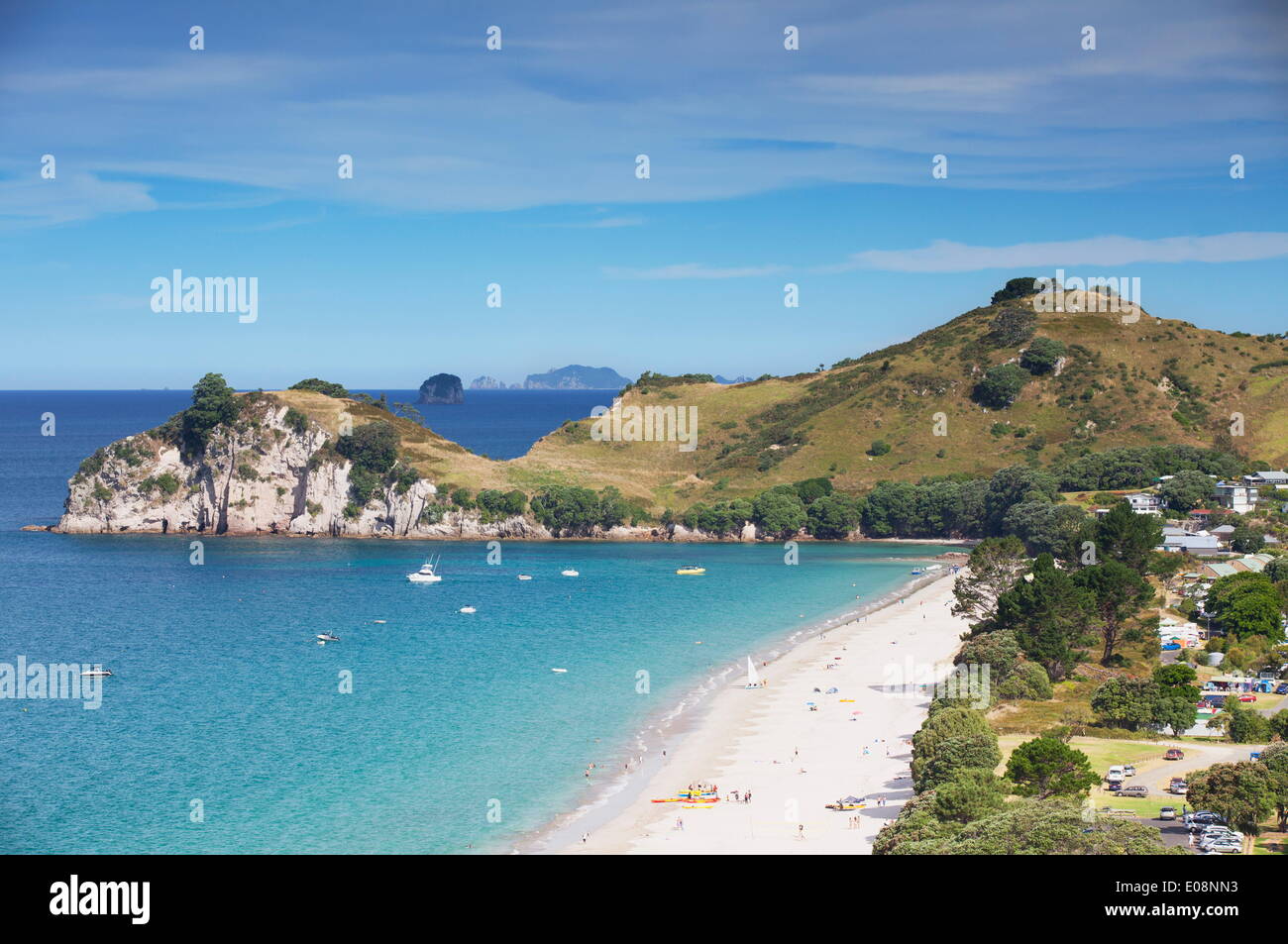 Hahei beach, Coromandel Peninsula, Waikato, North Island, New Zealand, Pacific Stock Photo - Alamy